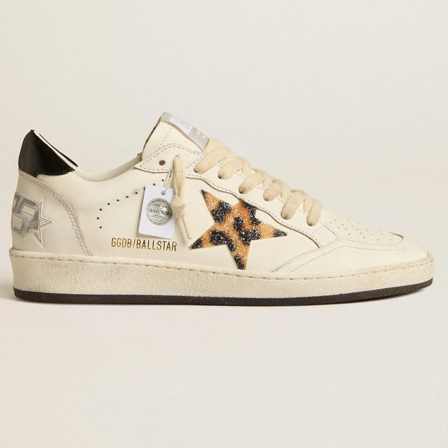 Golden Goose Women’s Ball Star with leopard-print star embellished with ...